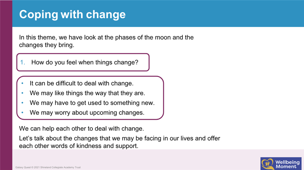 Explore 4 mental wellbeing moment: teaching slides | eduu.school
