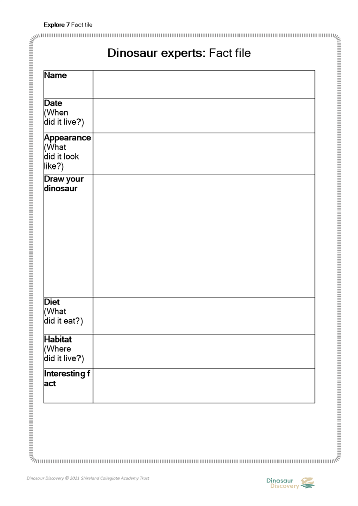 Explore 7 Dinosaur experts: fact file | eduu.school